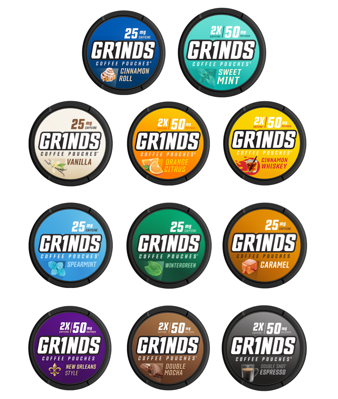 Best Flavors Pack – Grinds Coffee Pouches
