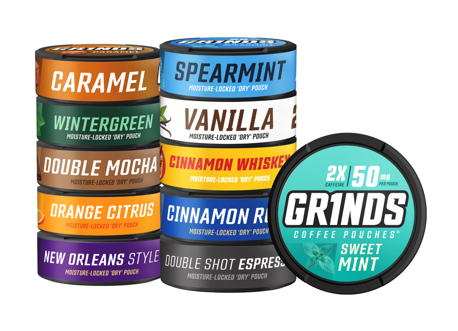 Caffeine Pouches & Dip – Grinds Coffee Pouches