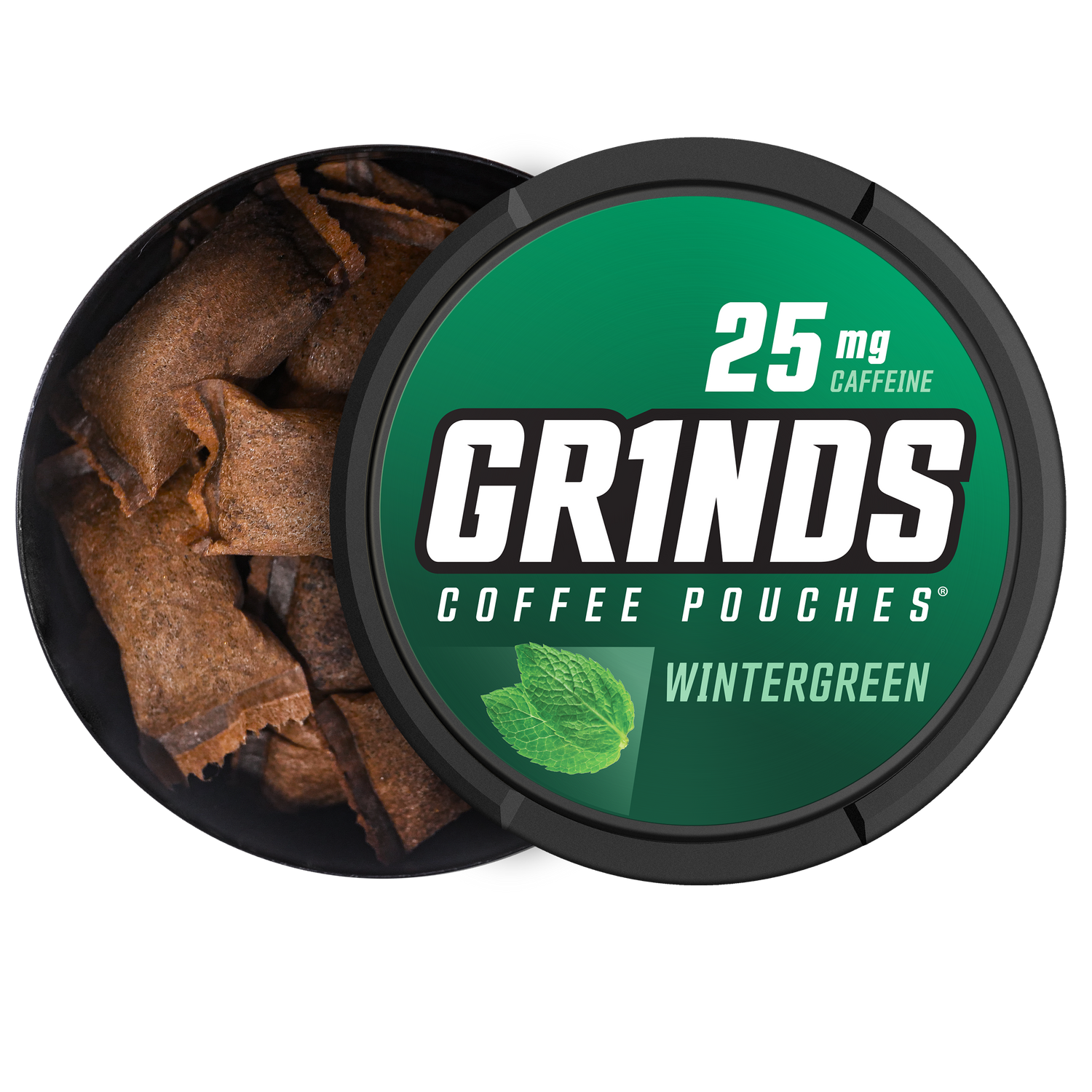 Energy &Tobacco Alternative | Grinds Coffee Pouches | Wintergreen